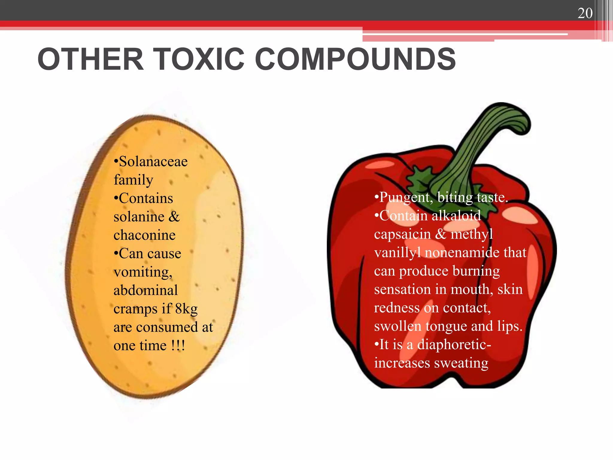 Toxicity from naturally occurring toxins in plant foods | PPTX