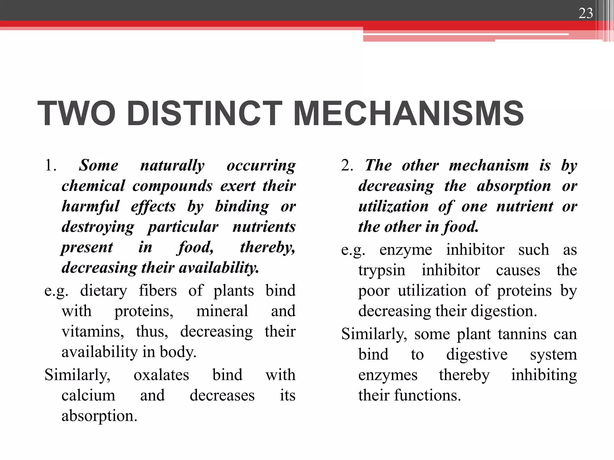 Toxicity from naturally occurring toxins in plant foods | PPTX