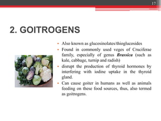 Toxicity from naturally occurring toxins in plant foods | PPTX