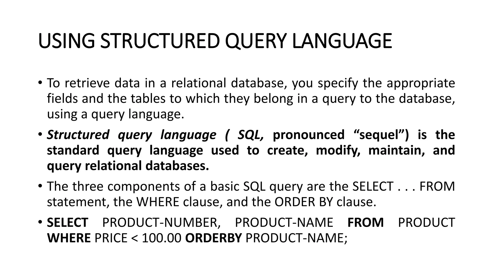 Lec20.pptx introduction to data bases and information systems | PPTX | Databases | Computer ...
