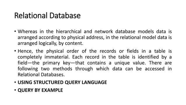 Lec20.pptx introduction to data bases and information systems | PPTX | Databases | Computer ...