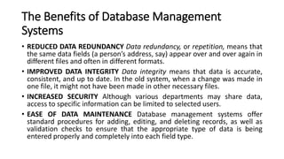 Lec20.pptx introduction to data bases and information systems | PPTX | Databases | Computer ...