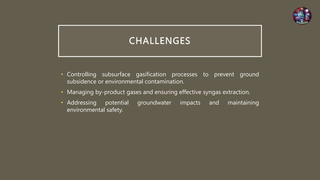Classification of coal gasification - UCG & SCG | PPTX | Power and ...
