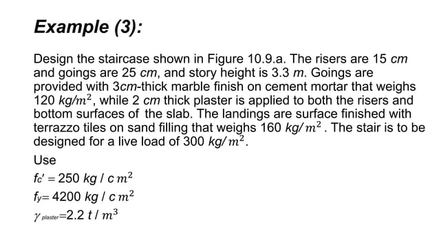 Lec 20 - Design of Stair case- Longitudinally supported.pptx | Physics | Science