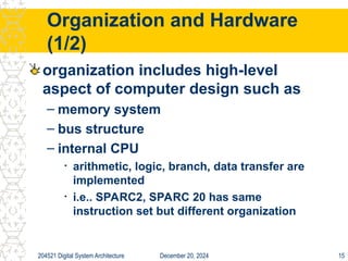 Fundamentals of Computer Architecture lecture notes | PPT