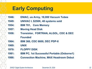 Fundamentals of Computer Architecture lecture notes | PPT