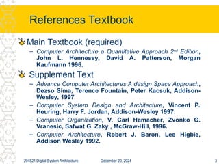 Fundamentals of Computer Architecture lecture notes | PPT