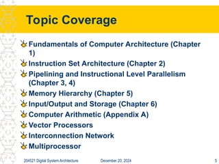 Fundamentals of Computer Architecture lecture notes | PPT