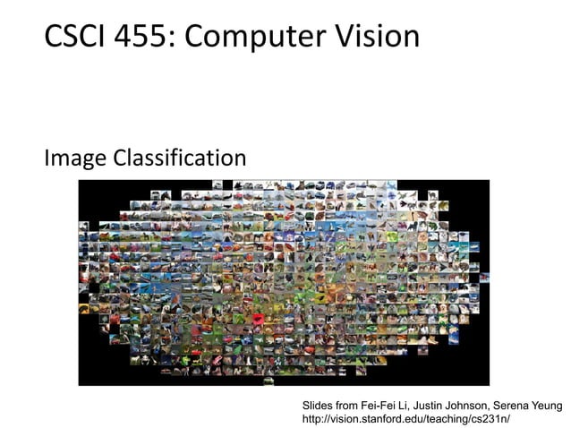 Computer Vision image classification | PPTX | Artificial Intelligence | Technology & Computing
