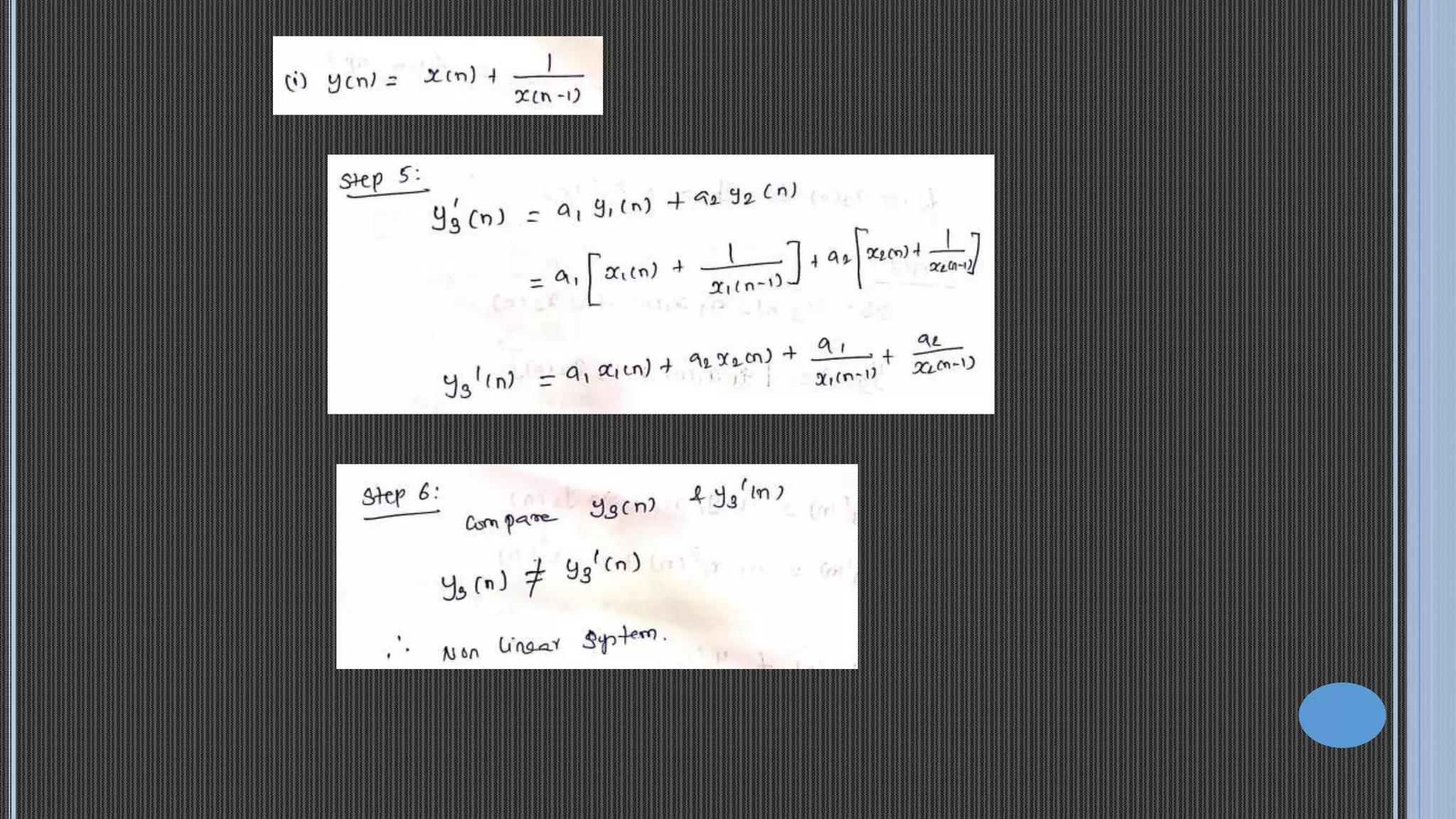 Linear & Non-Linear Systems |Solved problems| | PPT Linear & Non-Linear Systems |Solved problems| | PPT