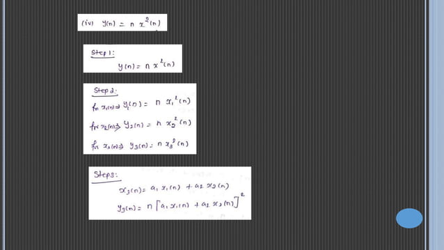 Linear & Non-Linear Systems |Solved problems| | PPT Linear & Non-Linear Systems |Solved problems| | PPT
