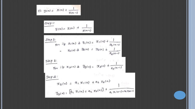 Linear & Non-Linear Systems |Solved problems| | PPTX