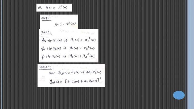 Linear & Non-Linear Systems |Solved problems| | PPT Linear & Non-Linear Systems |Solved problems| | PPT