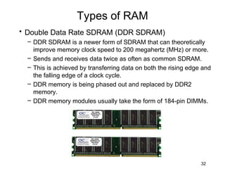 Static and Dynamic Read/Write memories | PPT