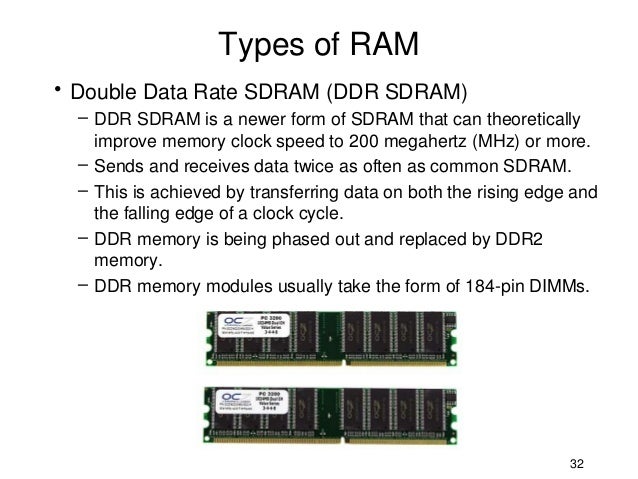 Static and Dynamic Read/Write memories