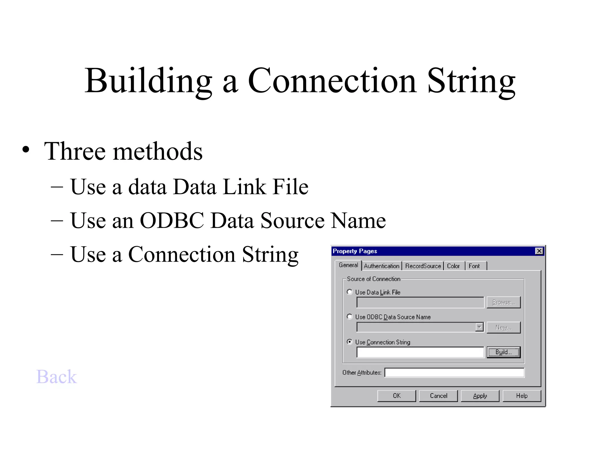 ADO CONTROLS - Database usage | PPT