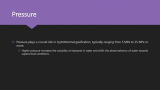 Hydrothermal gasification (HTG) - Overview | PPTX