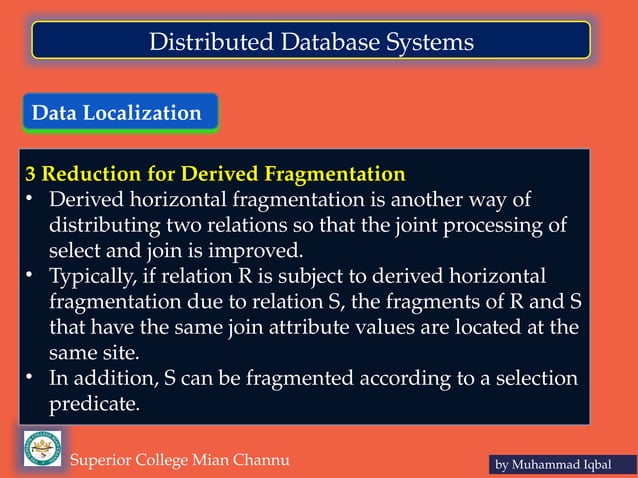 Distributed Database Systems-Data Localization.pptx | Free Download