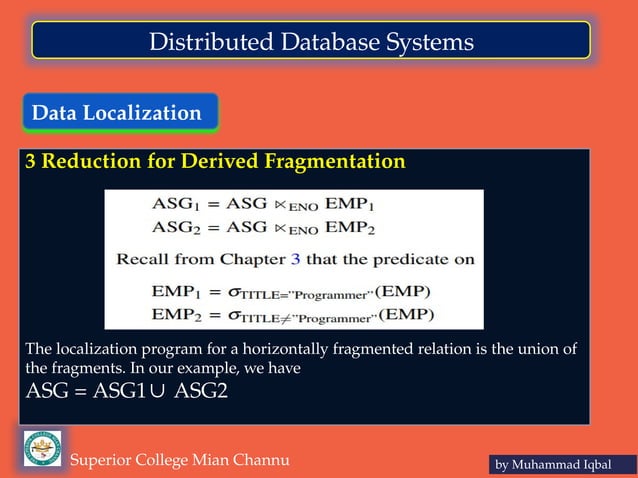 Distributed Database Systems-Data Localization.pptx | Free Download