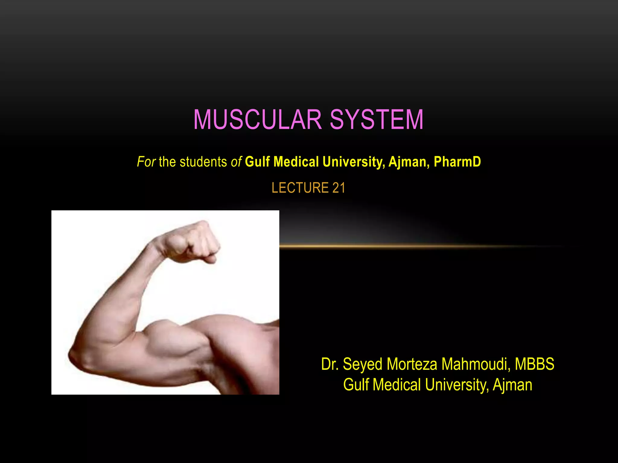 Introduction to Anatomy (Muscular System) | PPTX | Physical Therapy ...