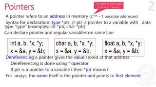 ESC112 Course lecture slides on pointers and memory allocation.pptx
