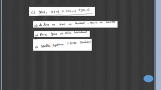 Stable & Unstable Systems |Solved problems| | PPTX