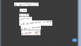 Stable & Unstable Systems |Solved problems| | PPTX