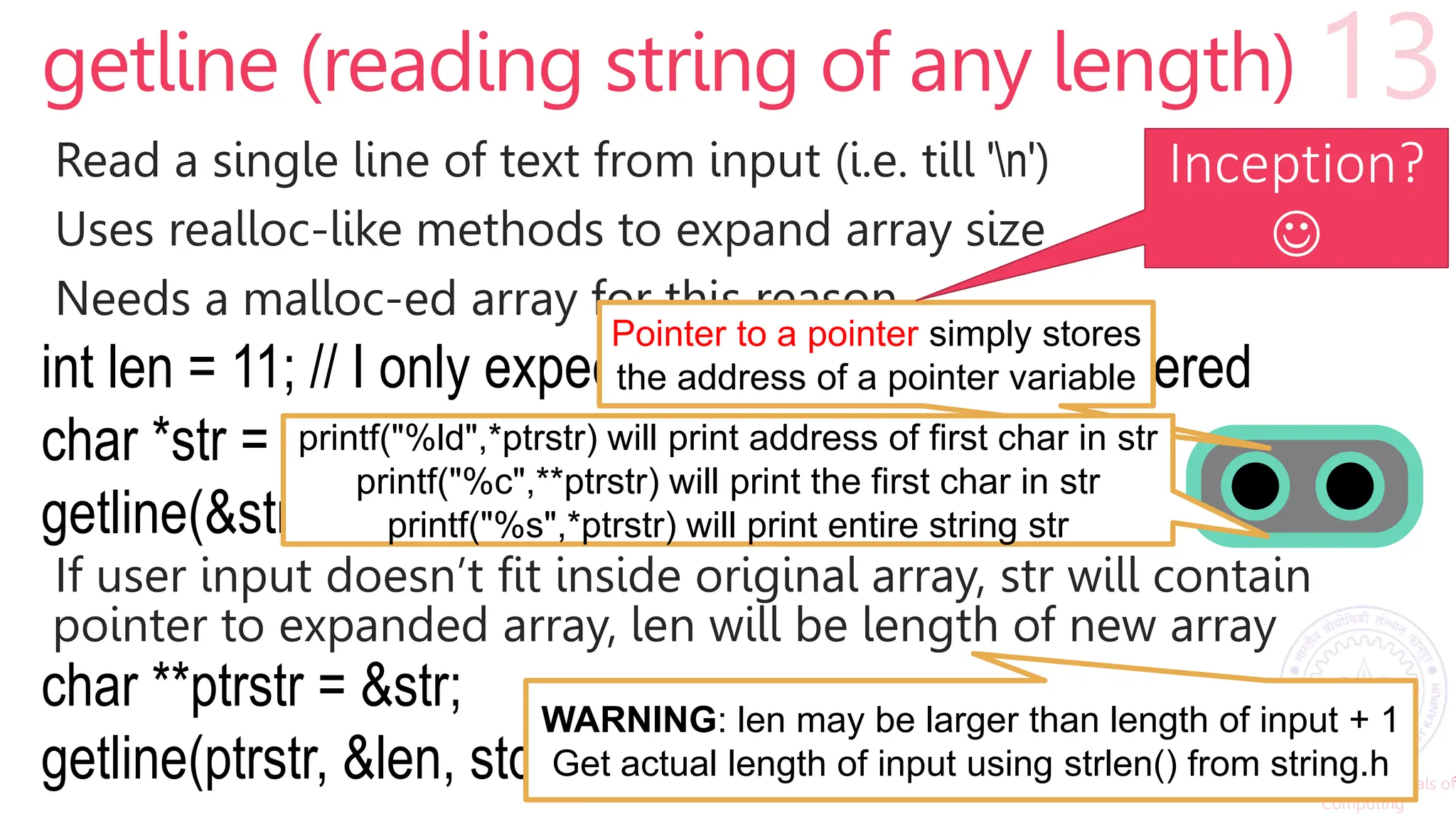 Pointers and Memory Allocation ESC101.pptx | Programming Languages ...