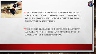 PRIMARY TAR CRACKING METHODS - Various materials used | PPT