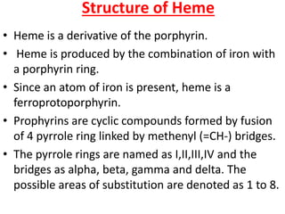 Lec 2,3 level 4-de(heme and hemoglobin) | PDF