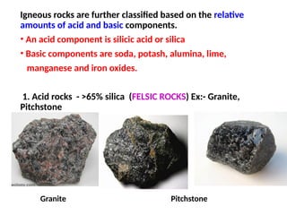 Rocks-Formation, Classification-Description of important rocks. | PPTX