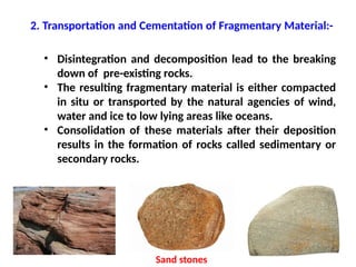 Rocks-Formation, Classification-Description of important rocks. | PPTX