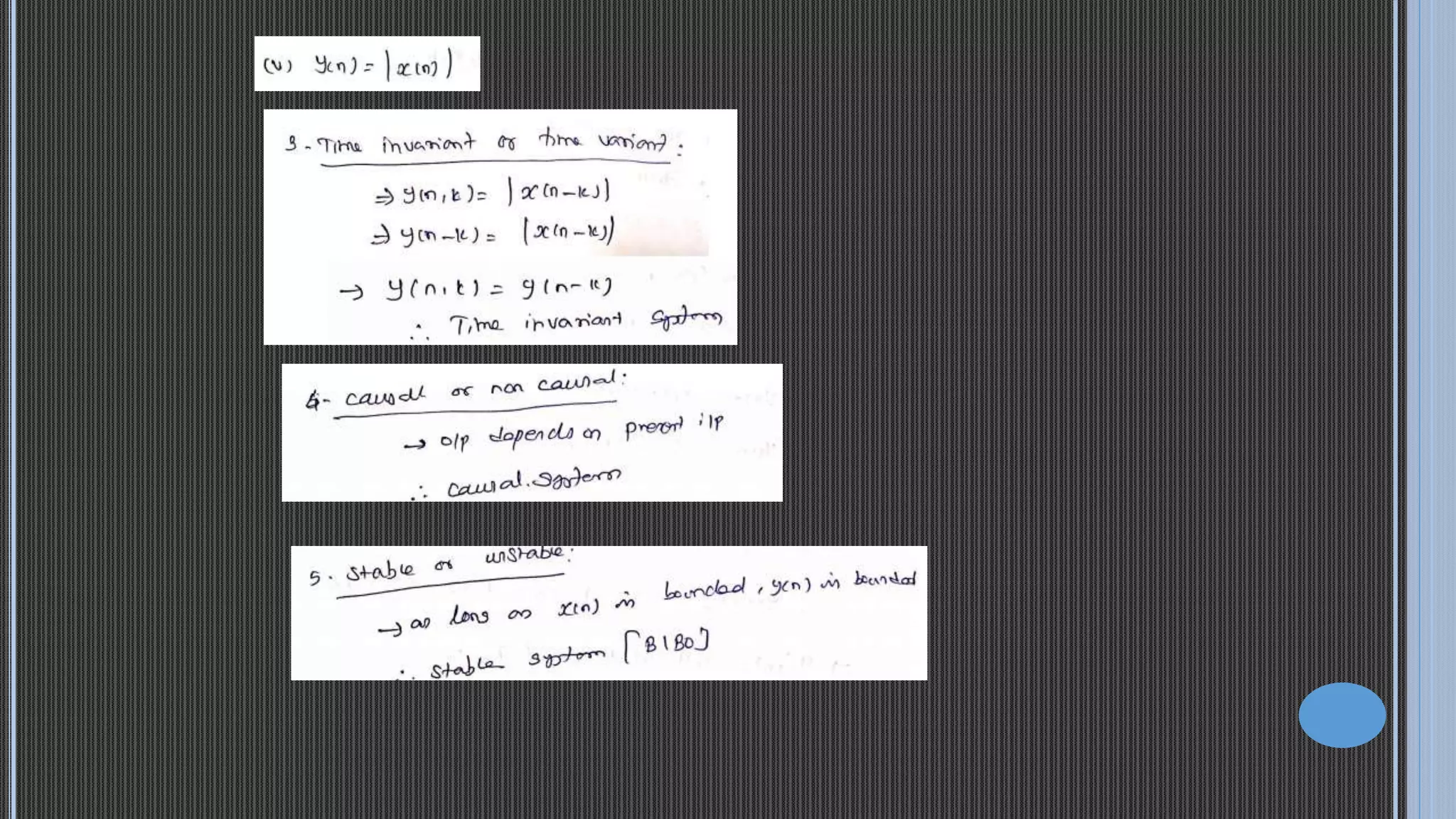 Classification of Systems - Additional Solved Problems | PPTX