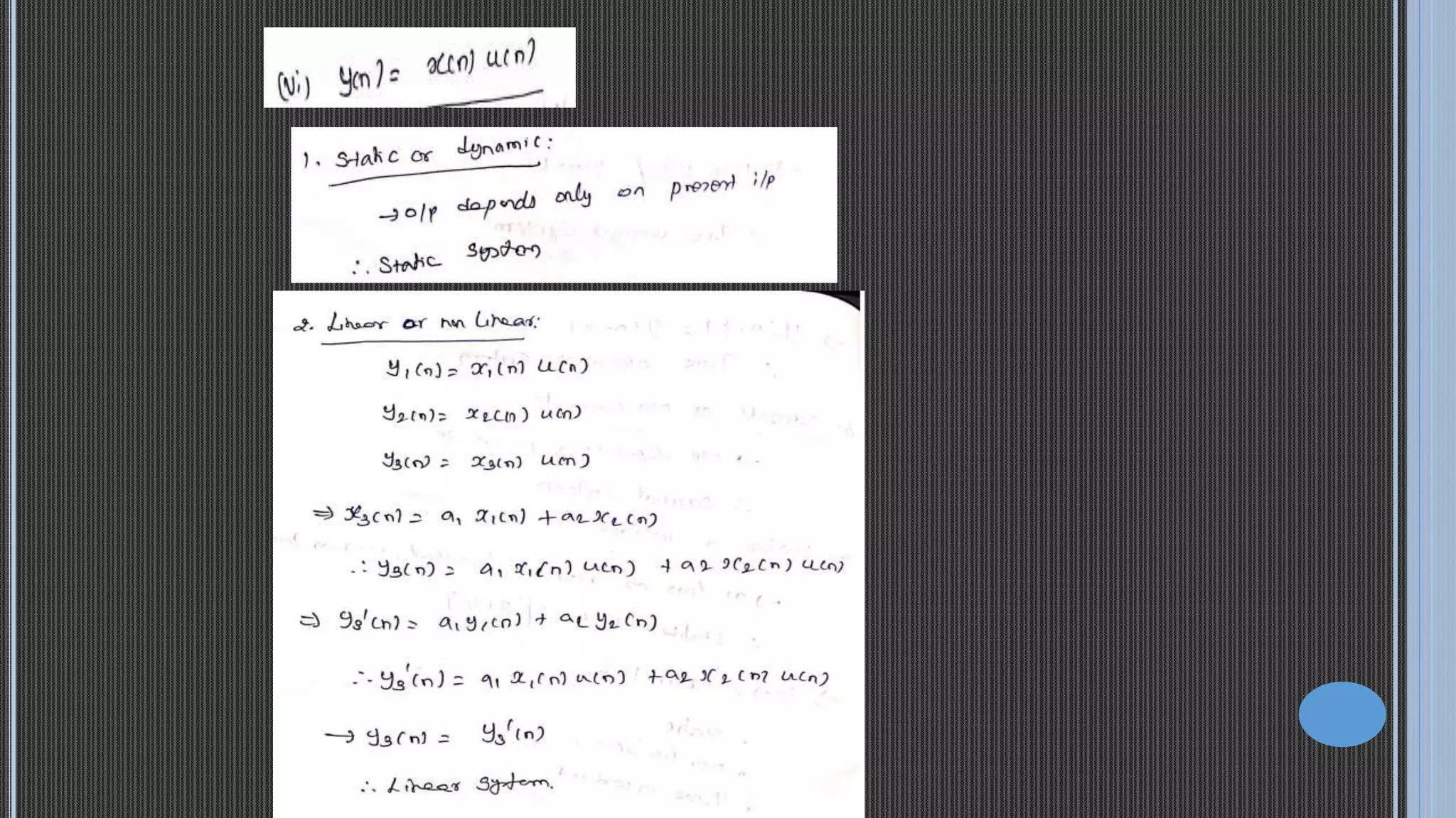 Classification of Systems - Additional Solved Problems | PPTX