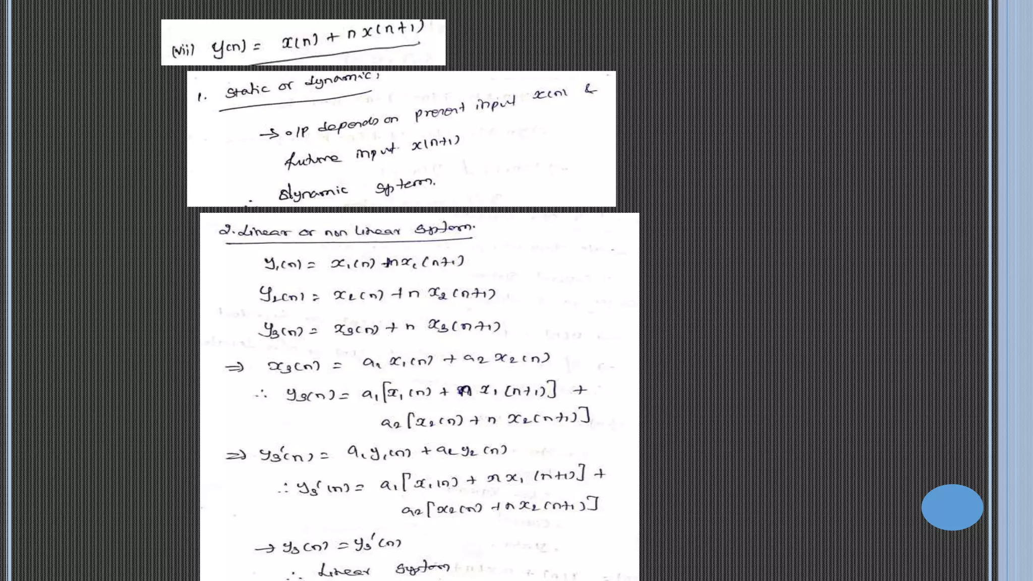 Classification of Systems - Additional Solved Problems | PPTX