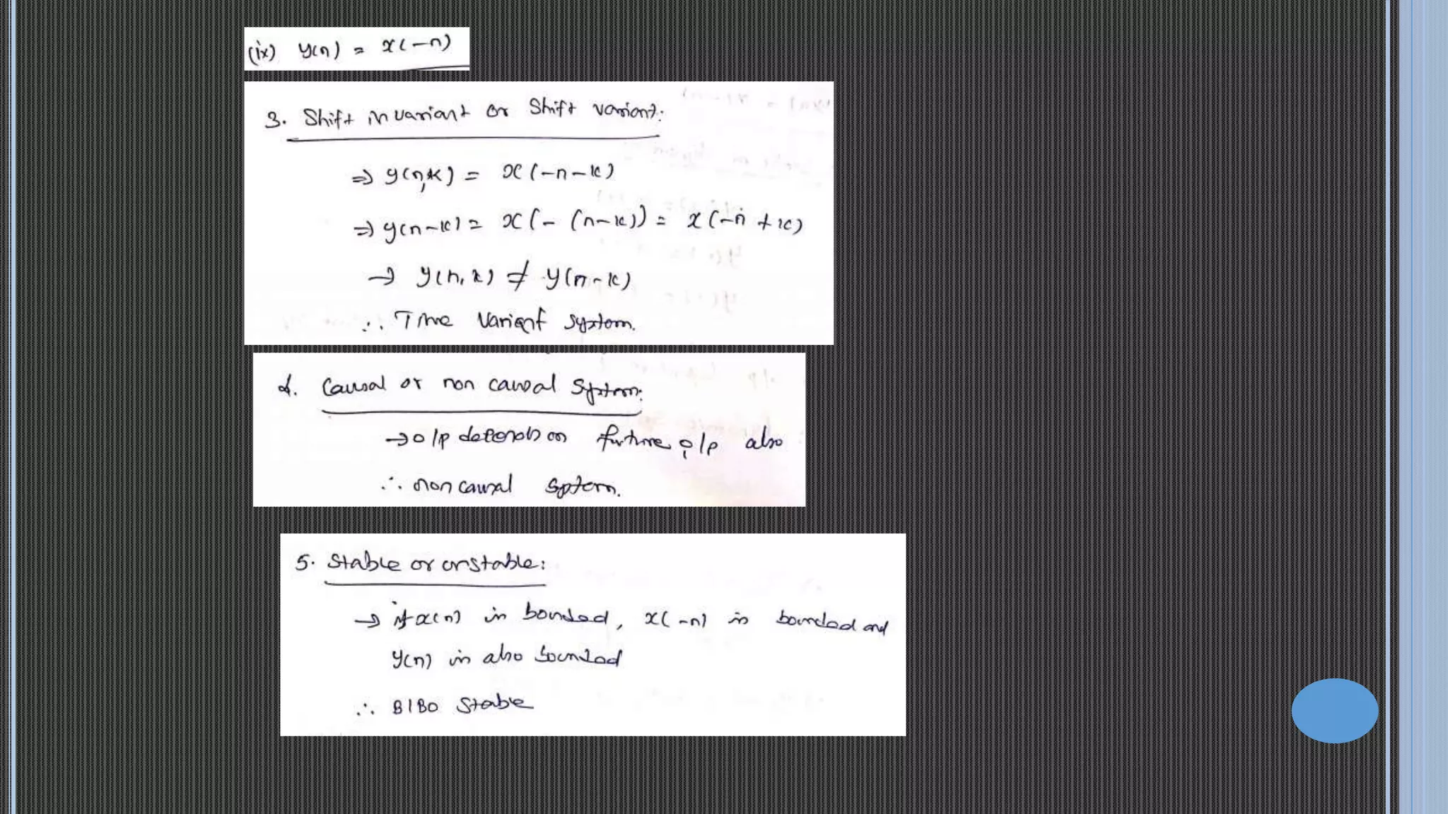 Classification of Systems - Additional Solved Problems | PPTX