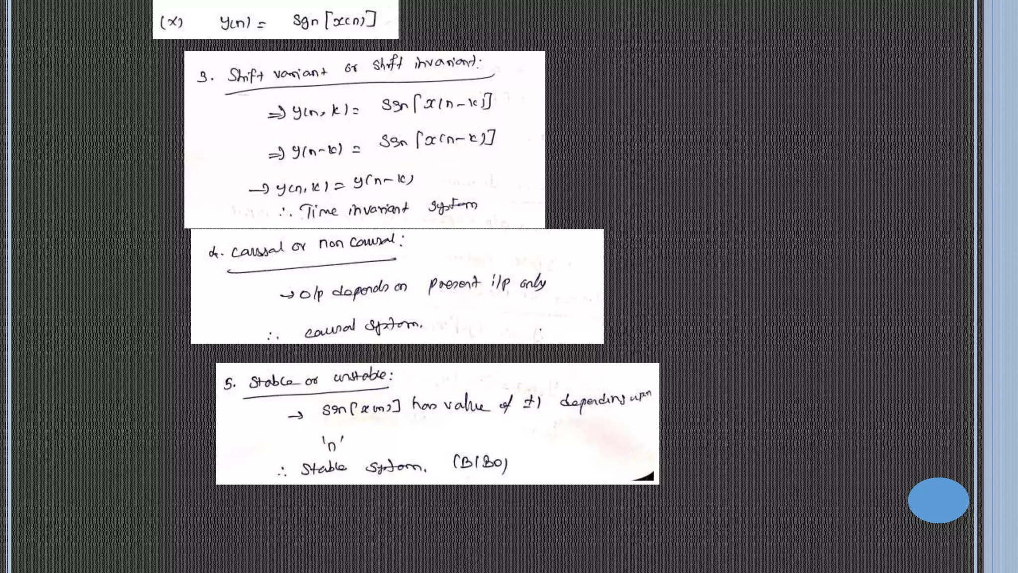 Classification of Systems - Additional Solved Problems | PPTX