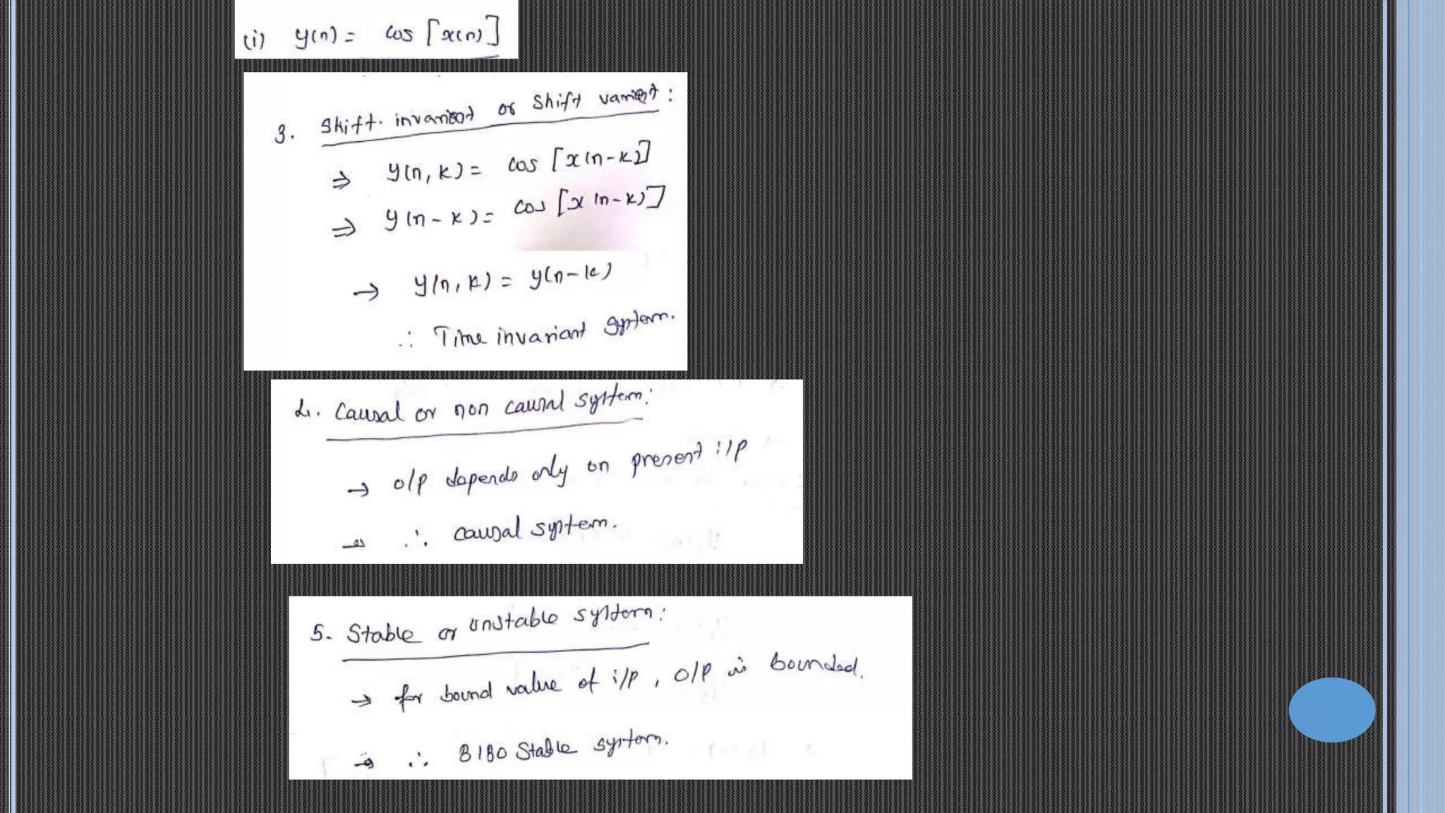 Classification of Systems - Additional Solved Problems | PPTX