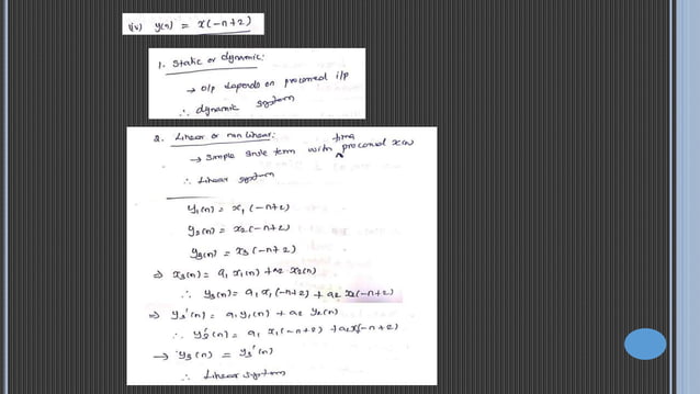 Classification of Systems - Additional Solved Problems | PPTX | Technology & Computing