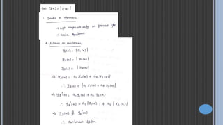 Classification of Systems - Additional Solved Problems | PPTX