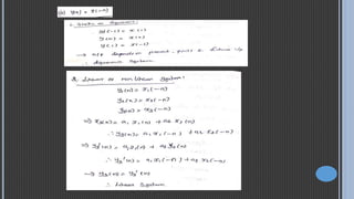 Classification of Systems - Additional Solved Problems | PPTX