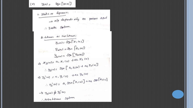 Classification Of Systems Additional Solved Problems Pptx 1953