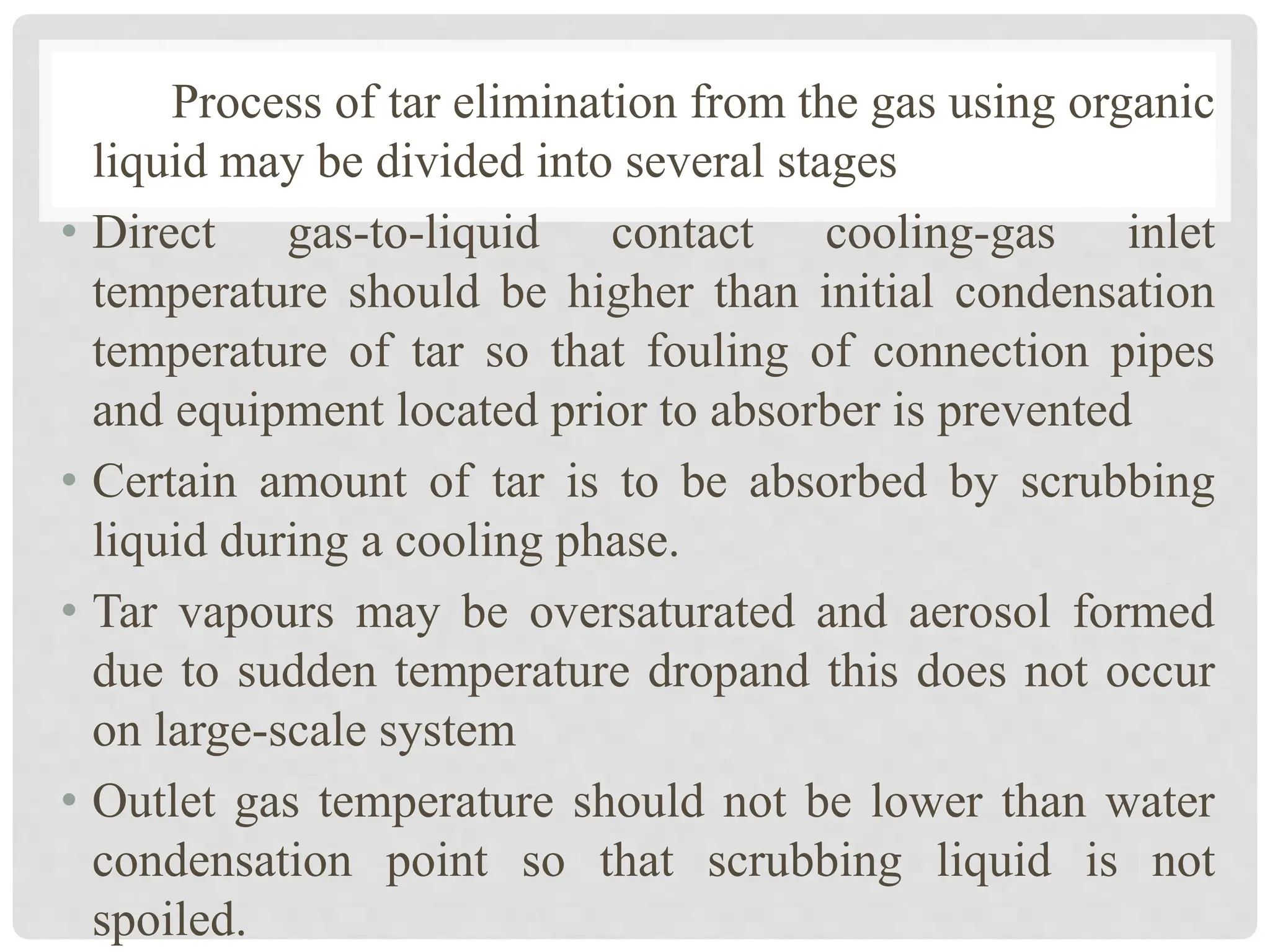 Secondary tar cleaning systems and technologies | PPTX