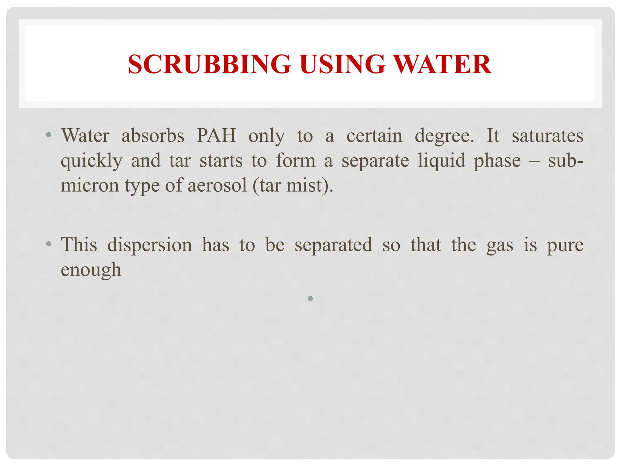 Secondary tar cleaning systems and technologies | PPTX