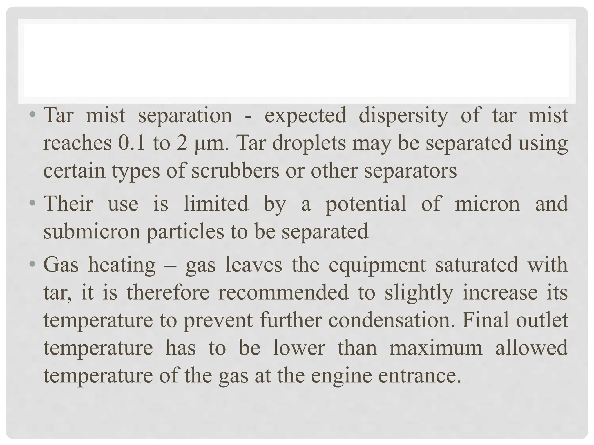 Secondary tar cleaning systems and technologies | PPTX