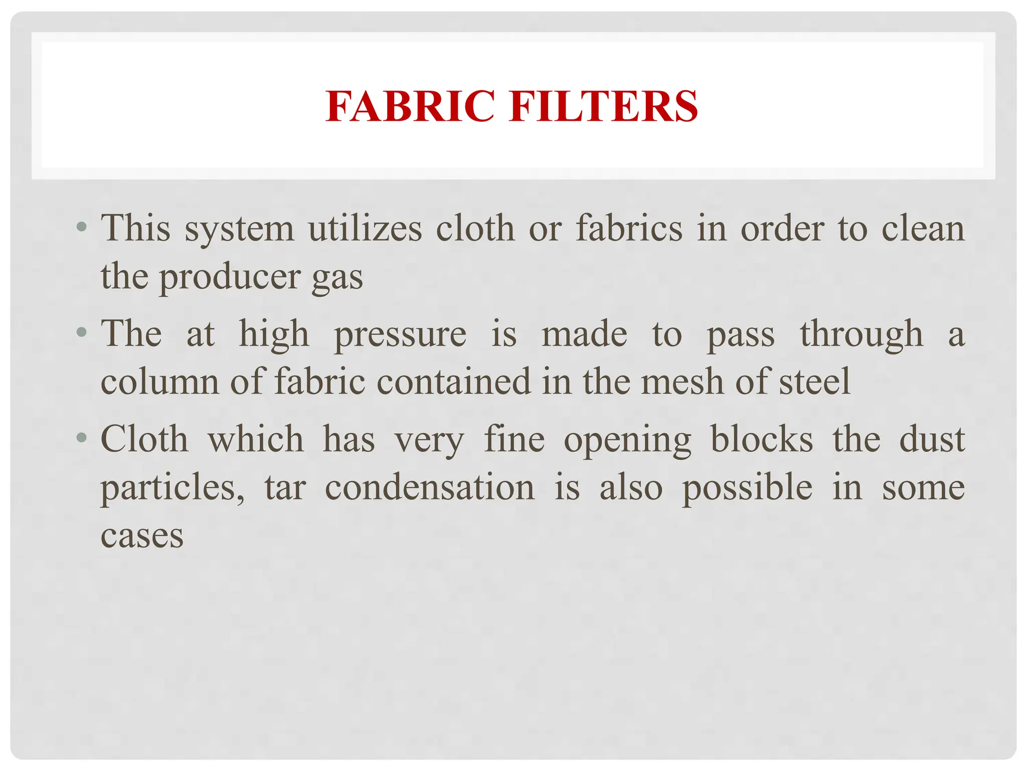 Secondary tar cleaning systems and technologies | PPTX
