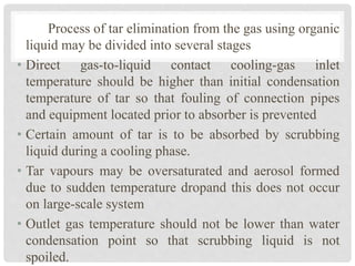 Secondary tar cleaning systems and technologies | PPTX