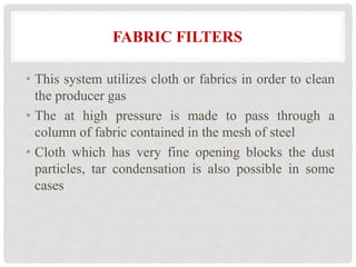 Secondary tar cleaning systems and technologies | PPTX