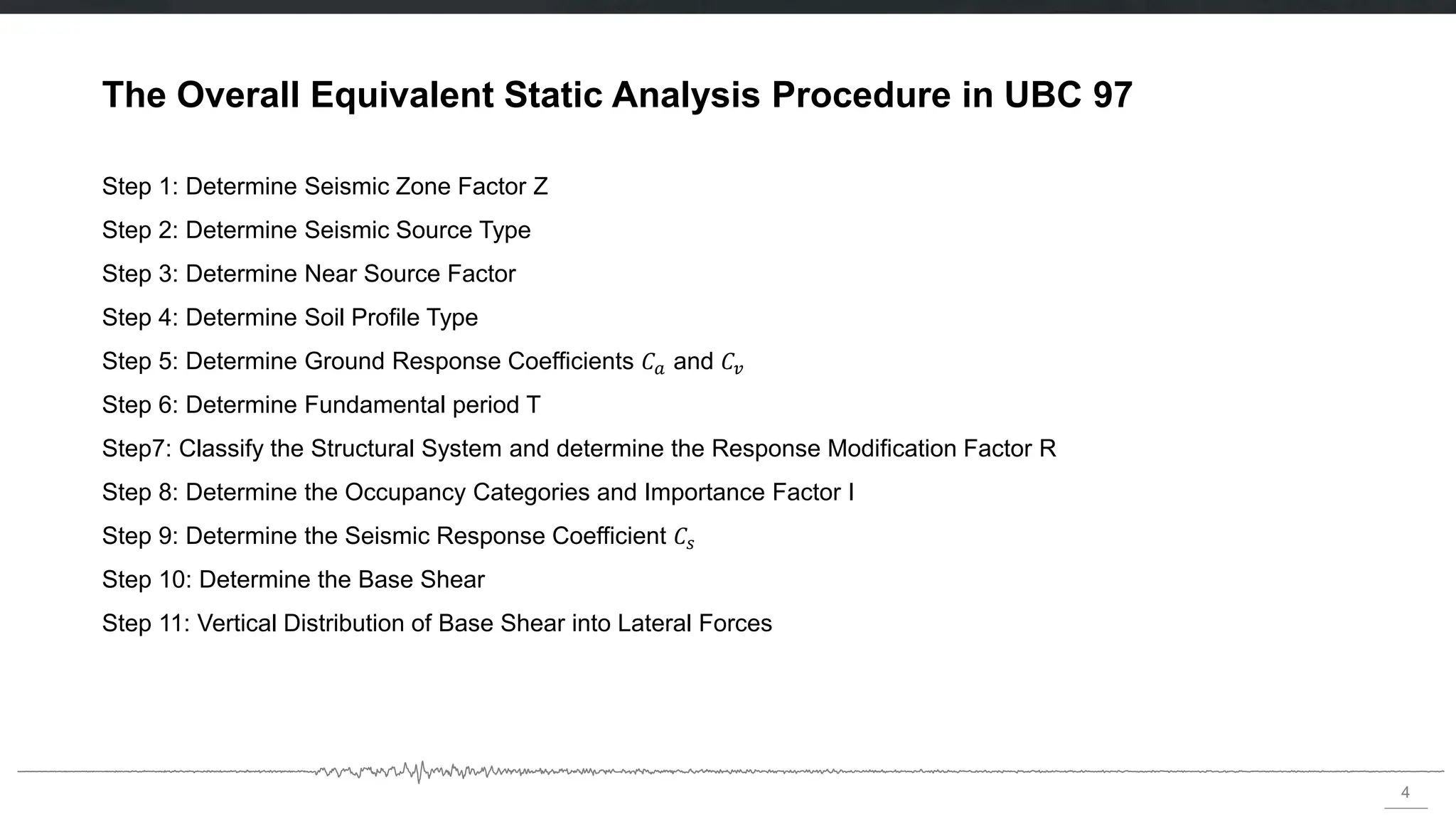 Lec 25 - Earthquake Anlaysis Procedure.pptx