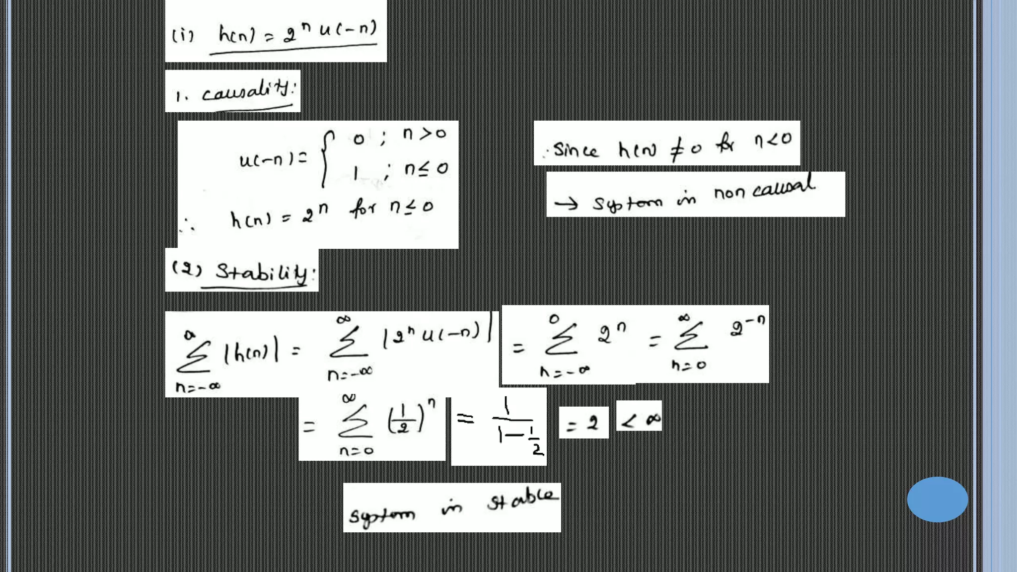 LTI system causality and stability | PPTX
